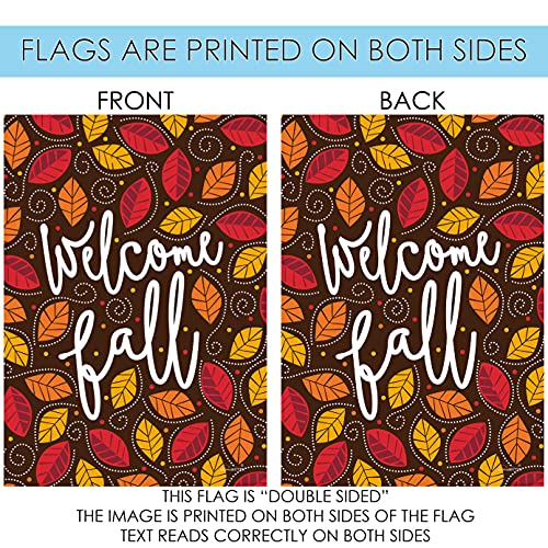 Toland Welcome Fall Leaves 28x40 Autumn Seasonal House Flag for sale ...